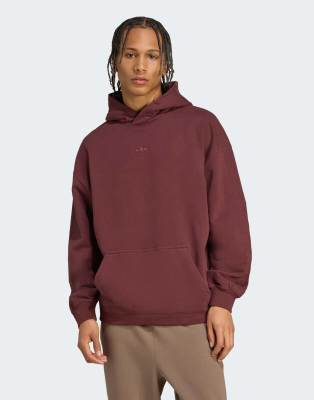 adidas Originals Premium essentials hoodie in aurora ruby | ASOS