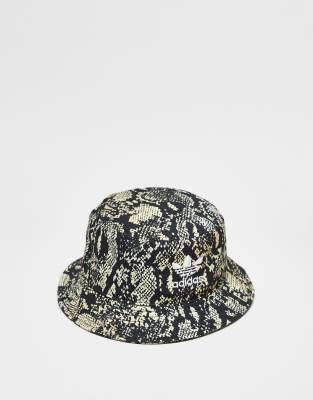 adidas Originals python print bucket hat in brown | ASOS