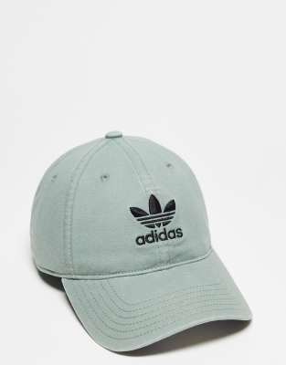 Adidas Originals Relaxed Strapback Cap In Green | ModeSens