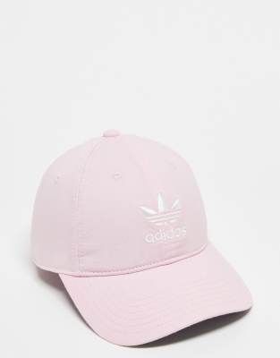 adidas Originals Relaxed Strapback cap in light pink | ASOS