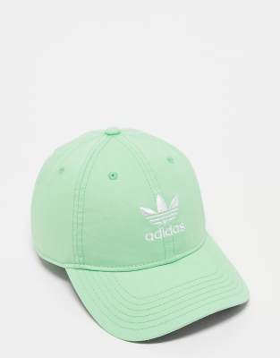 Adidas Originals Relaxed Strapback Hat In Mint-green | ModeSens
