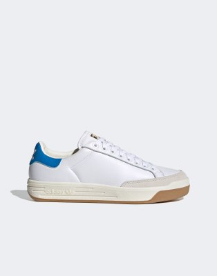 adidas Originals Rod Laver trainers in white and blue | ASOS