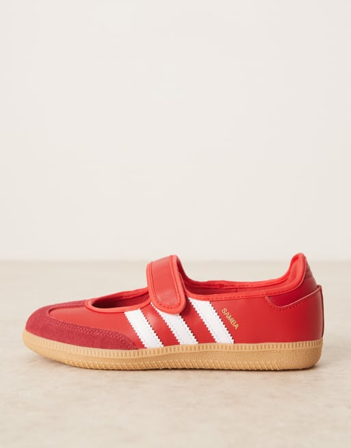 adidas Originals Samba Mary Jane sneakers in red | ASOS