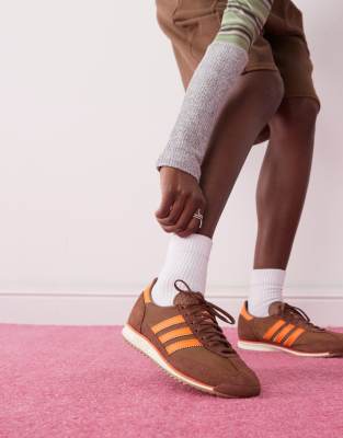 adidas Originals – SL 72 OG – Bruna och orangea sneakers | ASOS