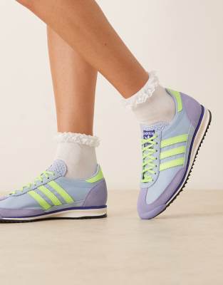 adidas Originals SL 72 OG sneakers in blue and green | ASOS