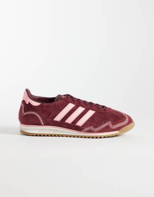 adidas Originals SL 72 OG sneakers in burgundy and pink | ASOS