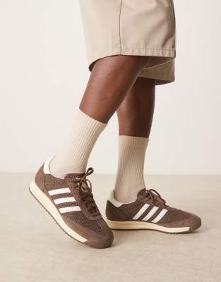 adidas Originals - SL 72 RS - Brune og cremehvide sneakers | ASOS