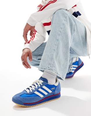 adidas Originals SL 72 RS sneakers in blue and white | ASOS