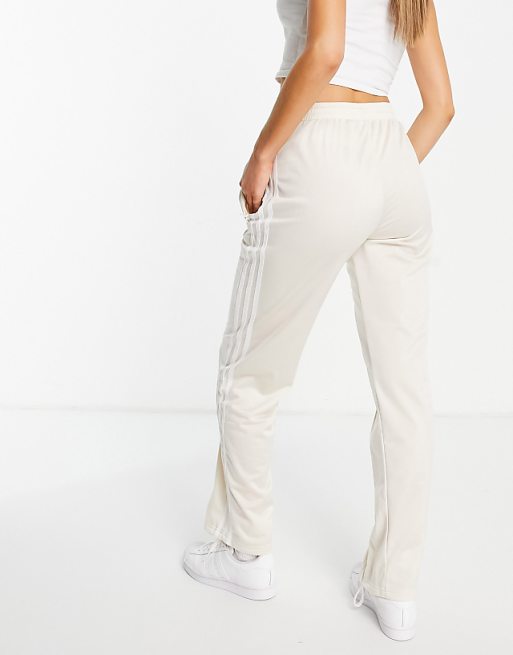 adidas Originals split front track pant in wonder white | ASOS adidas Originals split front track pant in wonder white | ASOS