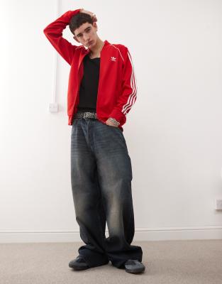 adidas Originals SST track jacket in red | ASOS