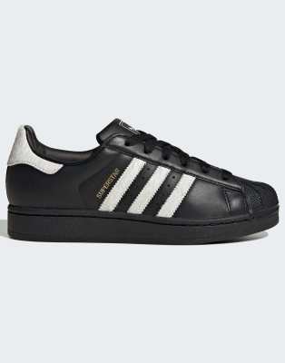 adidas Originals Superstar ii shoes in core black / off white / gold | ASOS