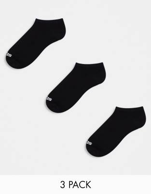 adidas Originals – Svarta strumpor med lågt skaft, 3-pack | ASOS