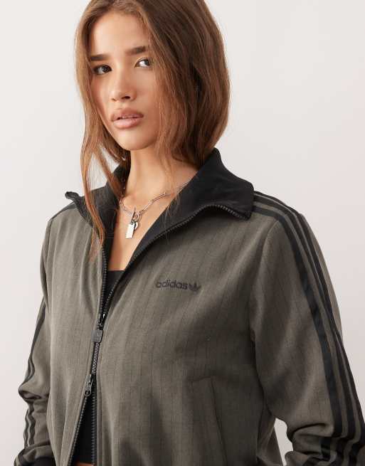 adidas Originals tailored tracksuit jacket in olive | ASOS
