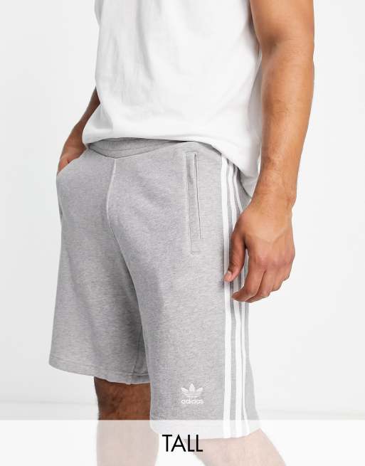 Adidas Originals Tall Trefoil Essentials Pantaloncini Grigi Con
