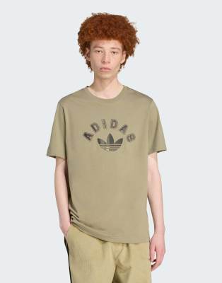 adidas Originals Tartan regular tee in orbit green | ASOS