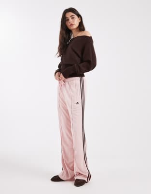 adidas Originals Terry towel firebird pants in pink | ASOS