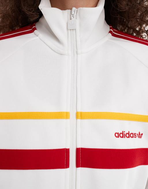 adidas Originals The First track top in white | ASOS
