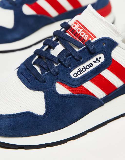 adidas Originals Trezoid 2 trainers in navy and red | ASOS