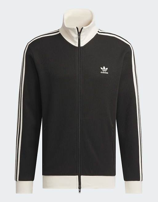 adidas Originals Waffle basketball track top in black | ASOS adidas Originals Waffle basketball track top in black | ASOS