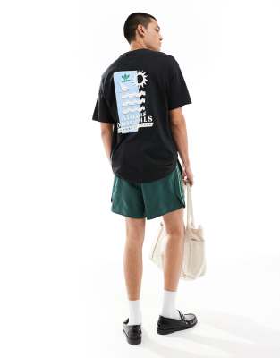 adidas Originals waves back print t-shirt in black | ASOS