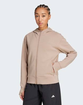 adidas performance Designed 4 training full-zip hooded sweatshirt in ...