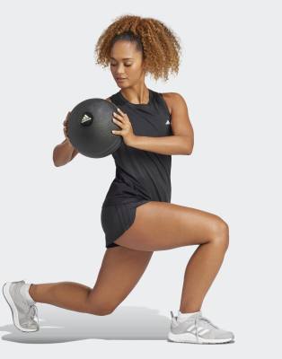 adidas performance Designed for training tank top in black | ASOS