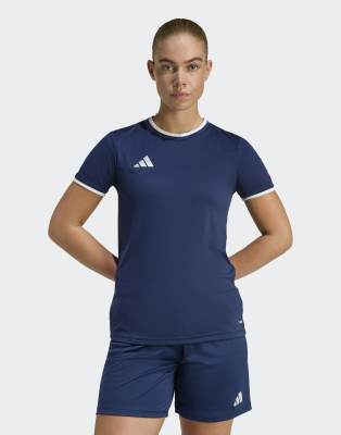 adidas performance Entrada26 jersey in team navy blue 2 / white | ASOS
