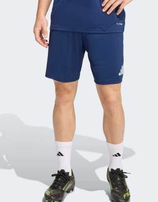 adidas performance Entrada26 shorts in team navy blue 2 / white | ASOS