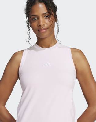 adidas Performance - Essentials - Robe longue à dos nageur et logo 3 ...