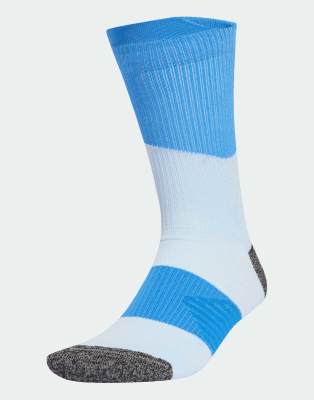 adidas performance Runxboost socks 1 pair in crystal sky / ray blue ...