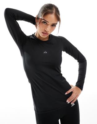 adidas Performance Techfit Control x RHEON long-sleeve top in black | ASOS