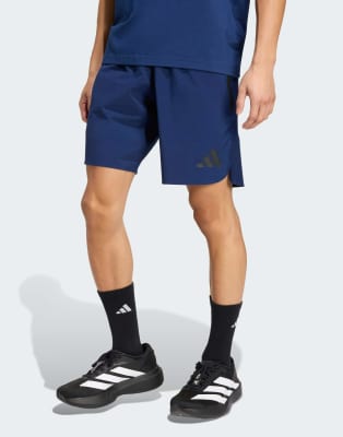 adidas performance Tiro travel woven shorts in team navy blue 2 / black ...