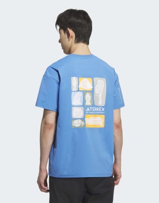 adidas performance Xploric climacool graphic t-shirt in ray blue | ASOS