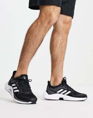 adidas Running Alphatorsion sneakers in black | ASOS
