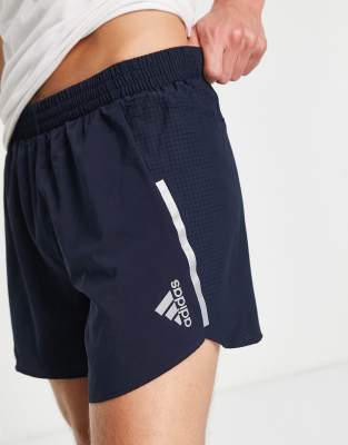 adidas Running Design for Running shorts in navy | ASOS