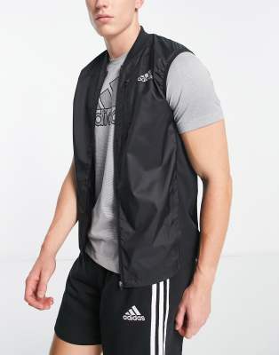 adidas Running Own The Run gilet in black | ASOS