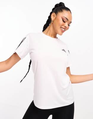 adidas Running Own The Run t-shirt in white | ASOS