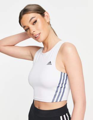 adidas Running Run Icons tank top in light grey | ASOS