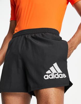 adidas Running Run It logo shorts in black | ASOS