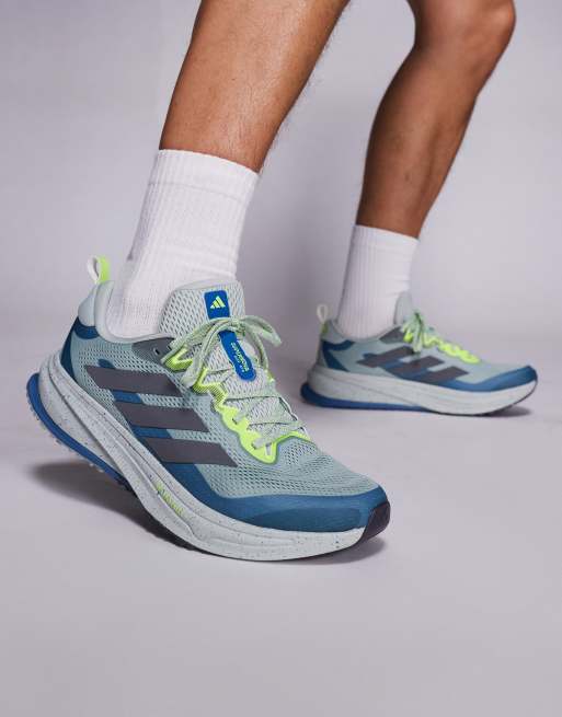 adidas Running Supernova Rise ATR trainers in sage and yellow | ASOS