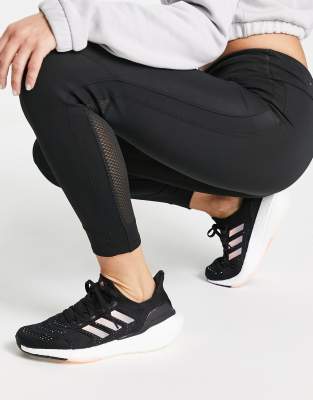 adidas Running Ultraboost 22 trainers in black and pink | ASOS