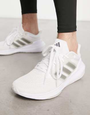 adidas Running Ultrabounce trainers in white and grey | ASOS