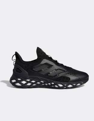 adidas Running Web Boost trainers in black | ASOS