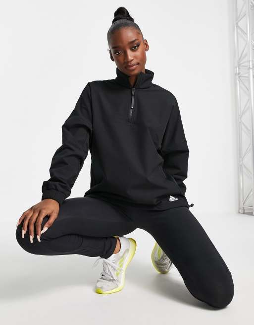 adidas Training - Cold Ready - Top à fermeture éclair partielle - Noir | ASOS