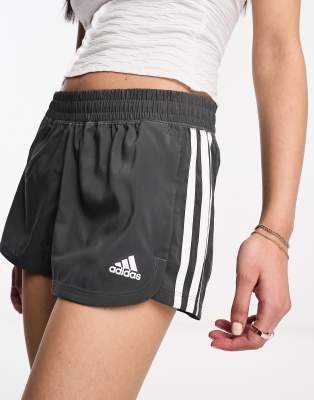 adidas Training Pacer 3-inch shorts in gray | ASOS