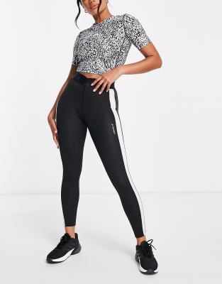 adidas Training - Techfit - Legging à taille haute color block - Noir et blanc | ASOS