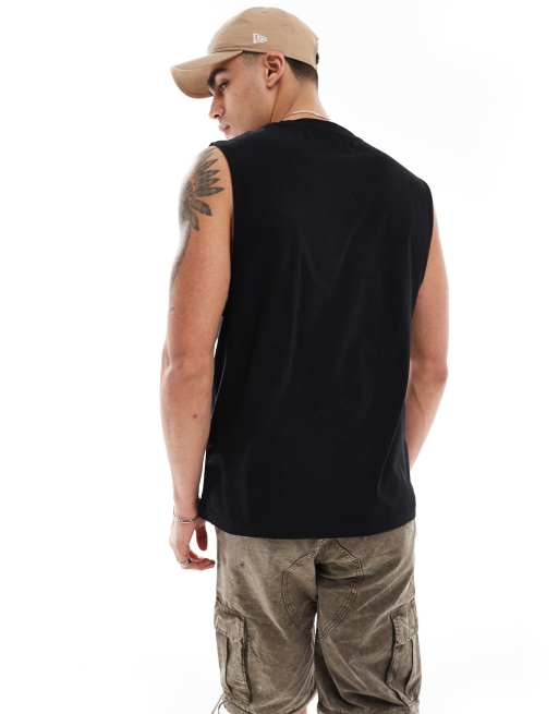 ADPT oversized singlet in black | ASOS
