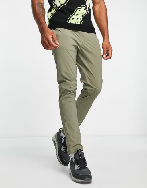 ADPT technical nylon pants in khaki | ASOS
