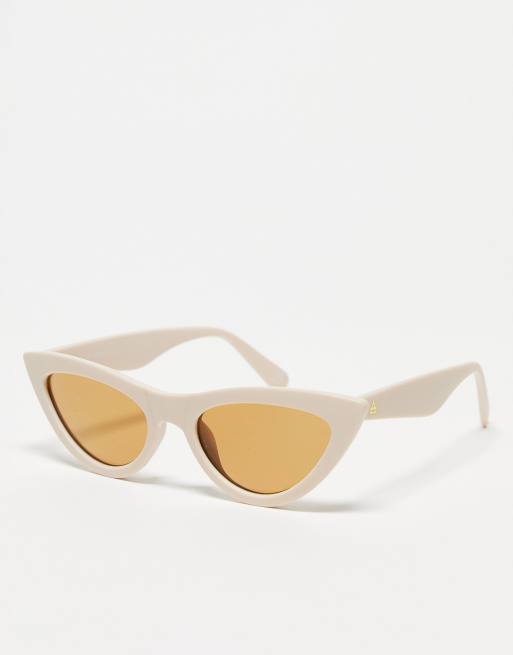 AIRE Dualism cat eye sunglasses in musk | ASOS