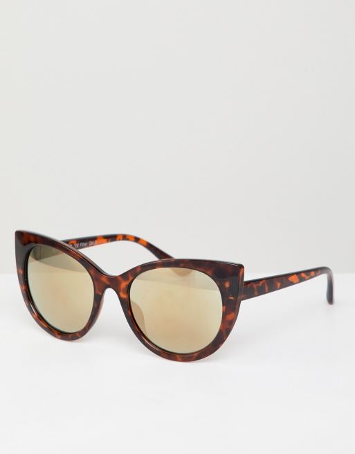 Aj Morgan Cat Eye Sunglasses In Tort Asos